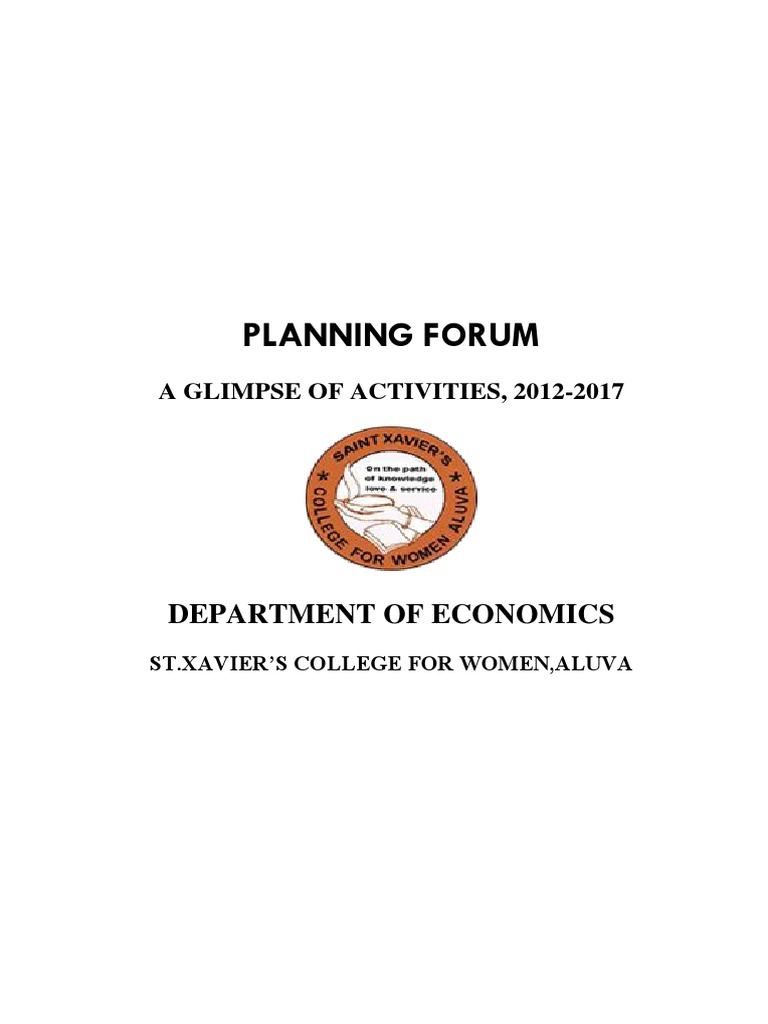 Planning Forum | PDF | Leadership | Economics