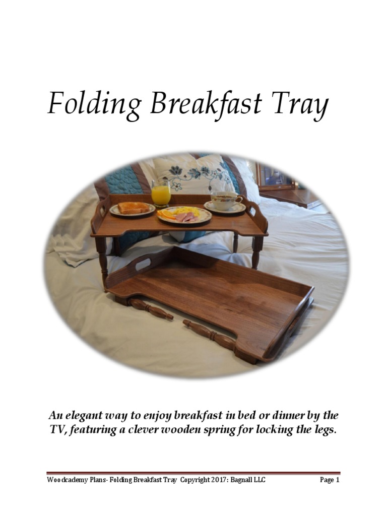 Folding Breakfast Tray | PDF | Screw | Lumber