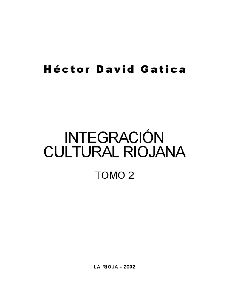 Integración Cultural, Tomo II - Héctor David Gatica | PDF | Naturaleza