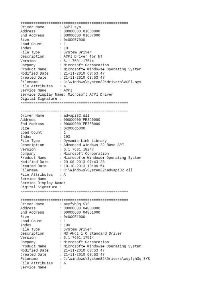 List of Drivers | PDF | Library (Computing) | Device Driver