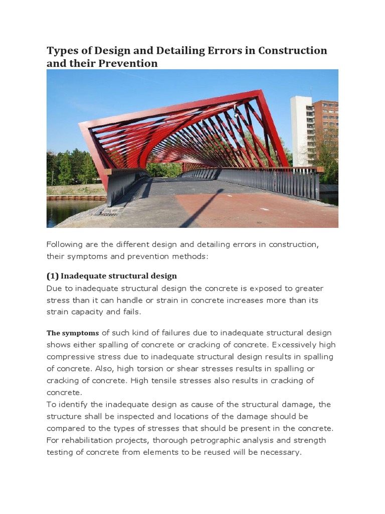Preventing Design Errors in Construction | PDF | Concrete | Stress ...