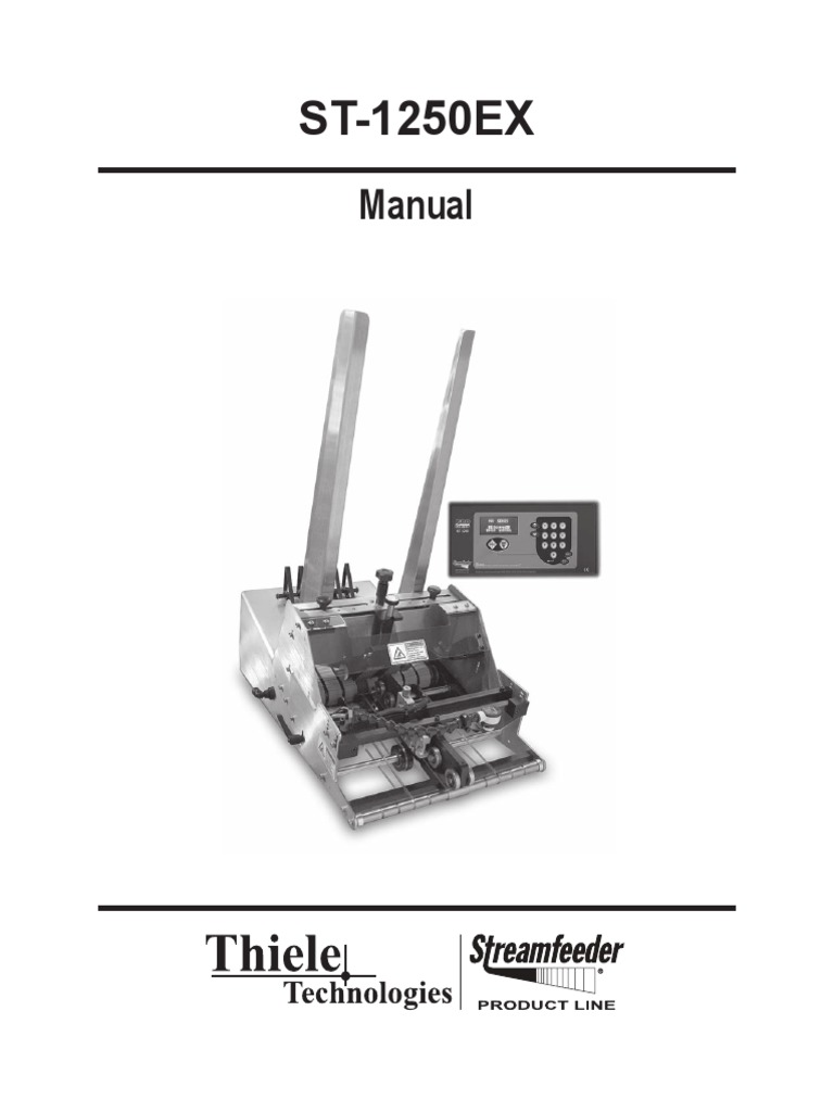 Streemfeeder ST1250 Manual | PDF | Electrical Connector | Menu (Computing)