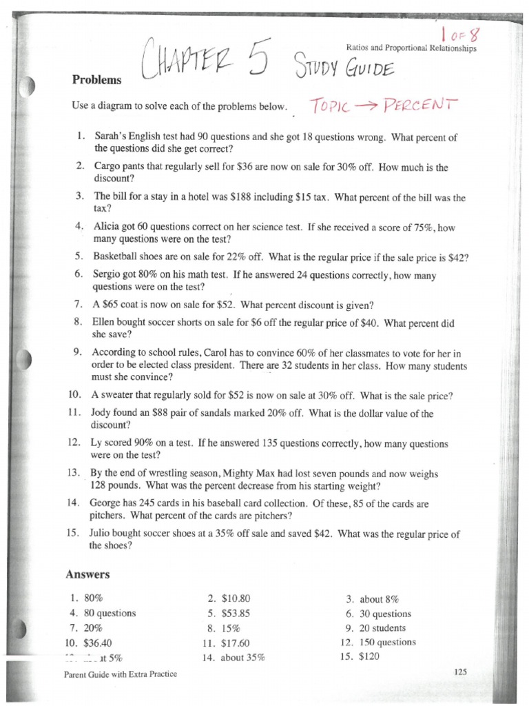 Chapter 5 Study Guide | PDF