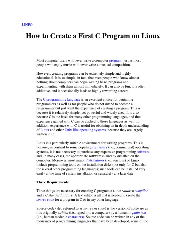 Ghid Primul Program In C Pdf C Programming Language Subroutine