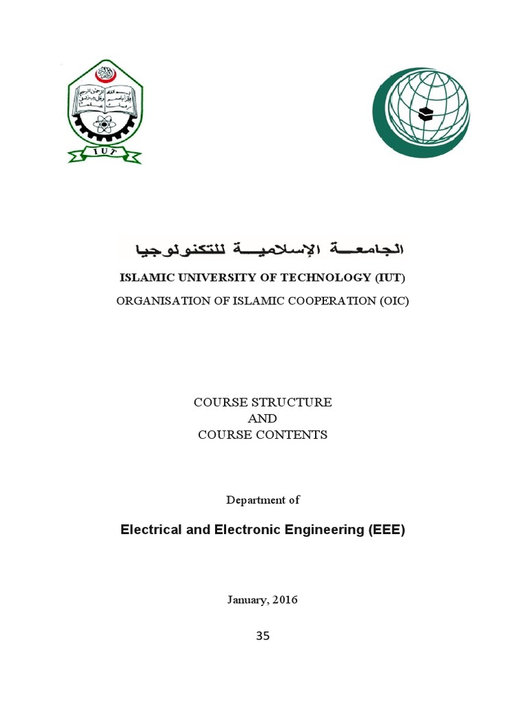 IUT EEE Course Structure Overview | PDF | Course Credit | Master Of Science