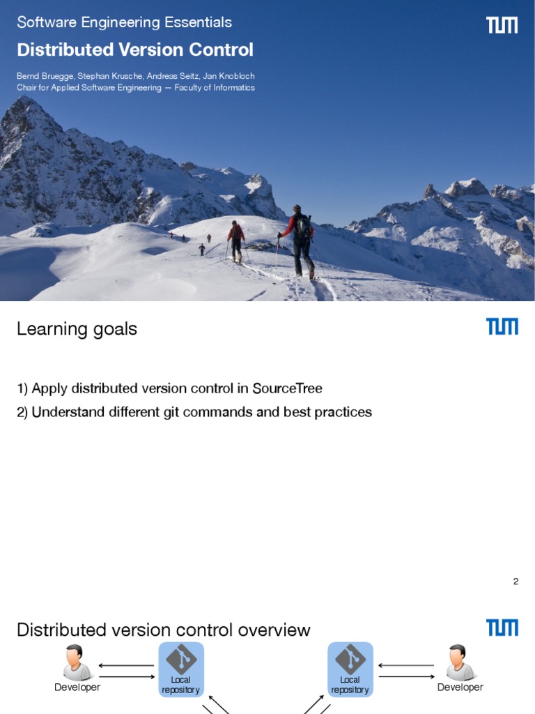 Distributed Version Control: Software Engineering Essentials | PDF ...