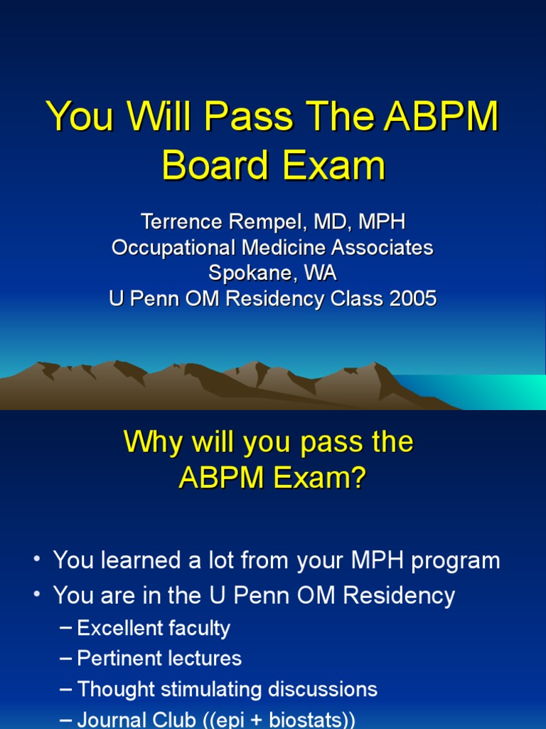ABPM Board Exam Study | PDF | Test (Assessment) | Learning