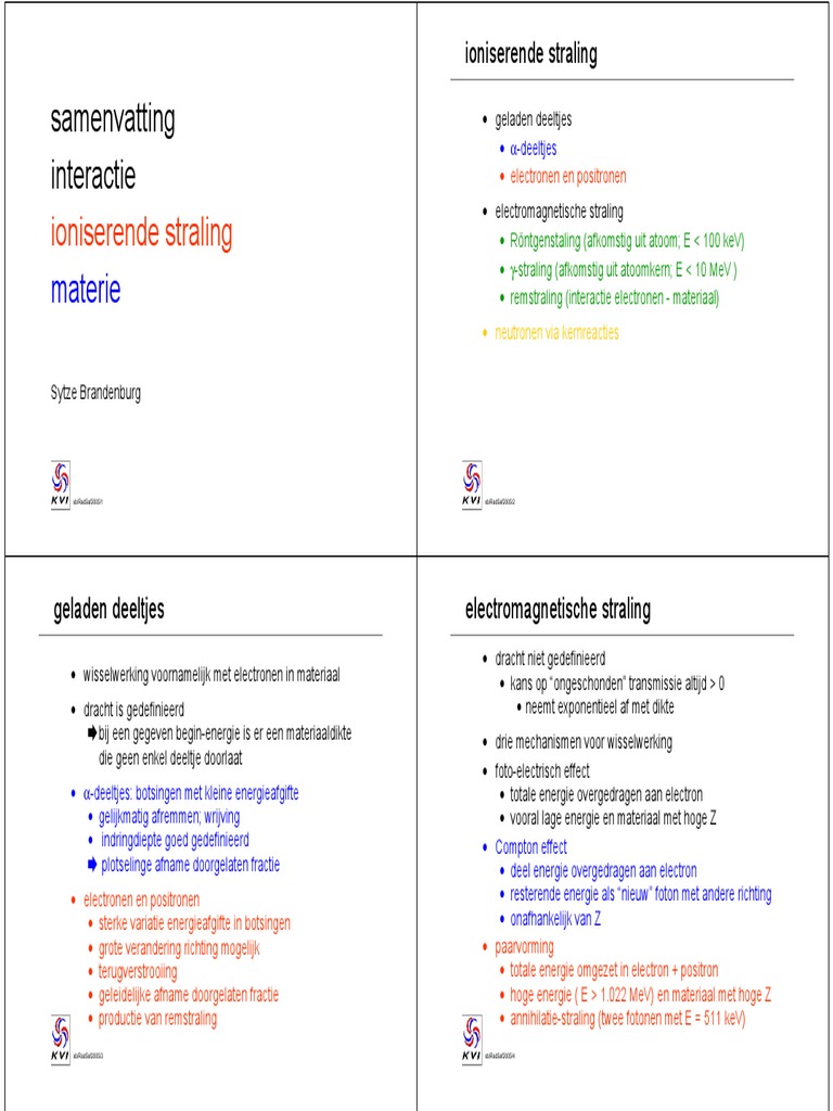 Soorten Straling | PDF