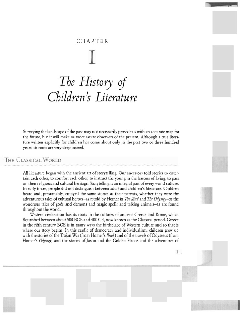 The History of Childrens Literature | PDF | Children's Literature ...