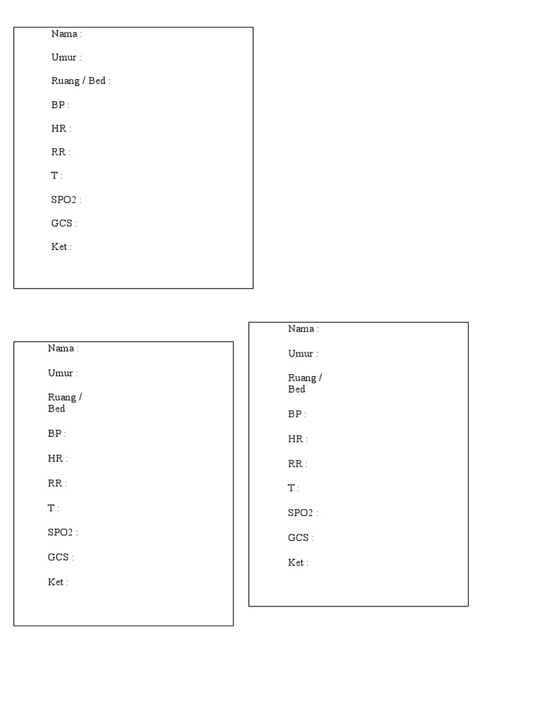 AA Form Buku TTV | PDF