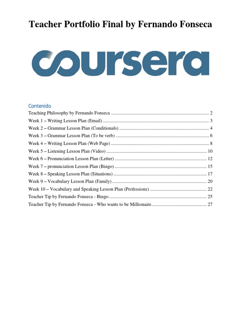 Teach English Now! Capstone Project 2. Fernando Fonseca | PDF | Lesson ...