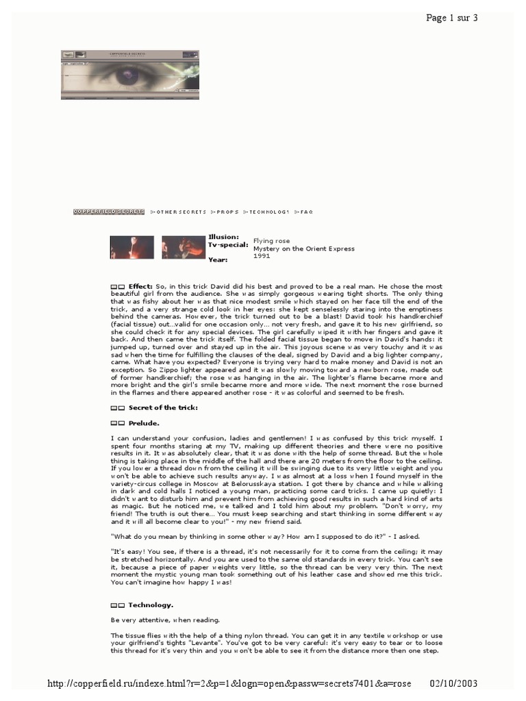 David Copperfield - Floating Rose - Explanation PDF | PDF