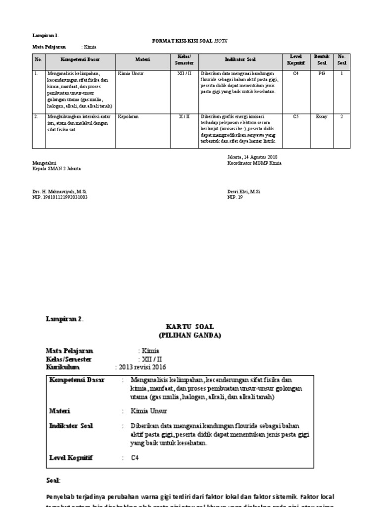 Dewi Retno - SMAN 2 Jakarta | PDF