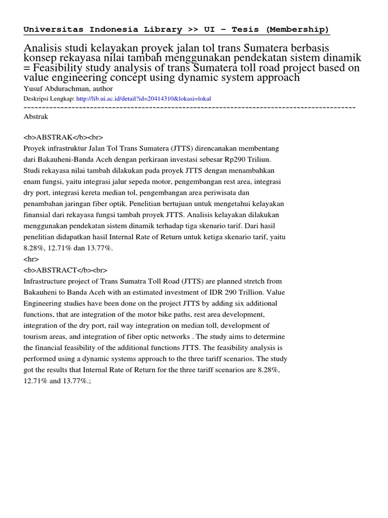 Universitas Indonesia Library UI - Tesis (Membership) : Deskripsi ...