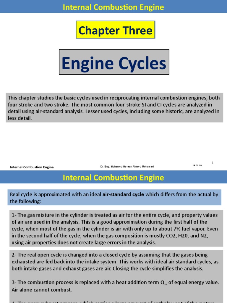 Chapter 3 ICE | PDF | Diesel Engine | Internal Combustion Engine