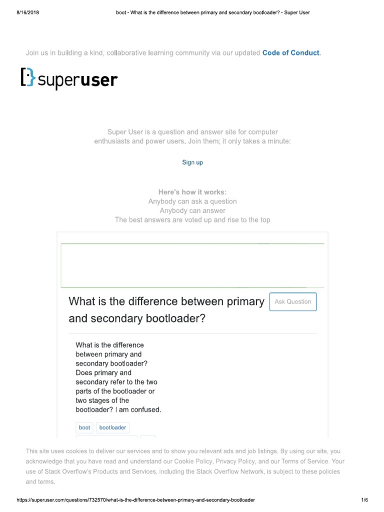 Boot - What Is The Difference Between P... and Secondary Bootloader ...