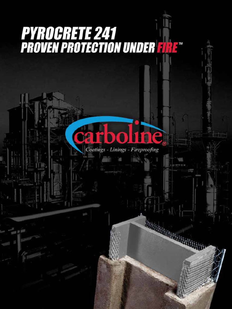 Pyrocrete 241 PDF | PDF | Oil Refinery | Building Materials