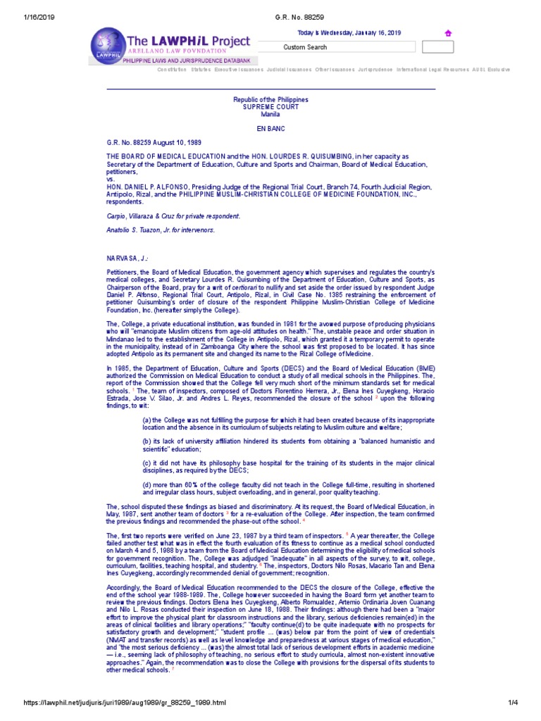 7 - BOME Vs Alfonso - 4 | PDF | Injunction | Medical School