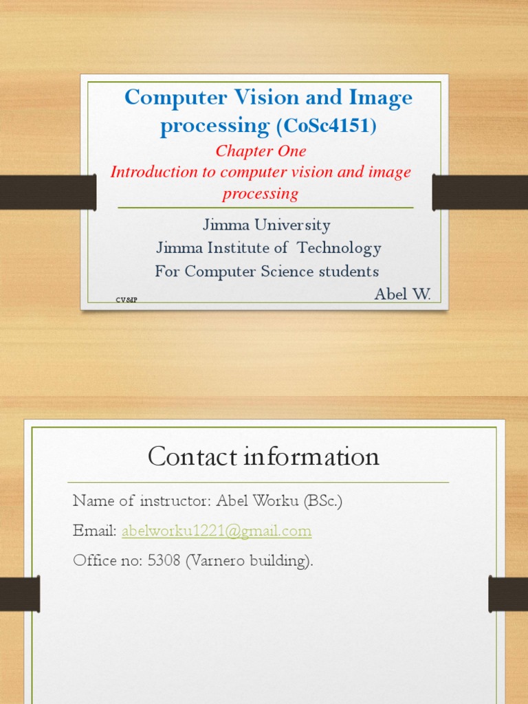 Introduction To CVIP | PDF | Computer Vision | Visual Perception