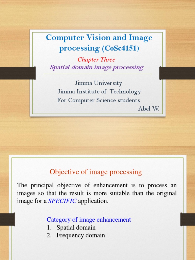 Spatial Domain Image Processing) | PDF | Multidimensional Signal Processing | Graphics