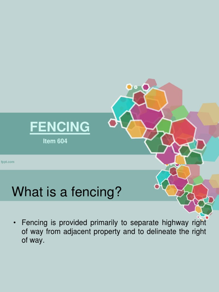 Guidelines for Constructing and Installing Various Types of Fencing ...