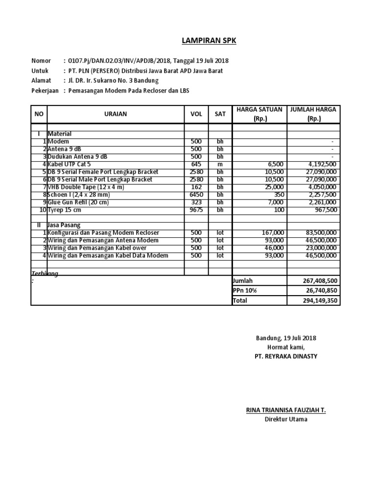 Pencapaian Progres Pekerjaan | PDF