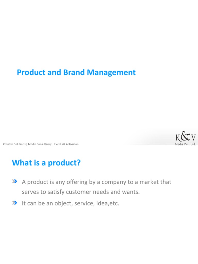 Product and Brand Management: Creative Solutions - Media Consultancy ...
