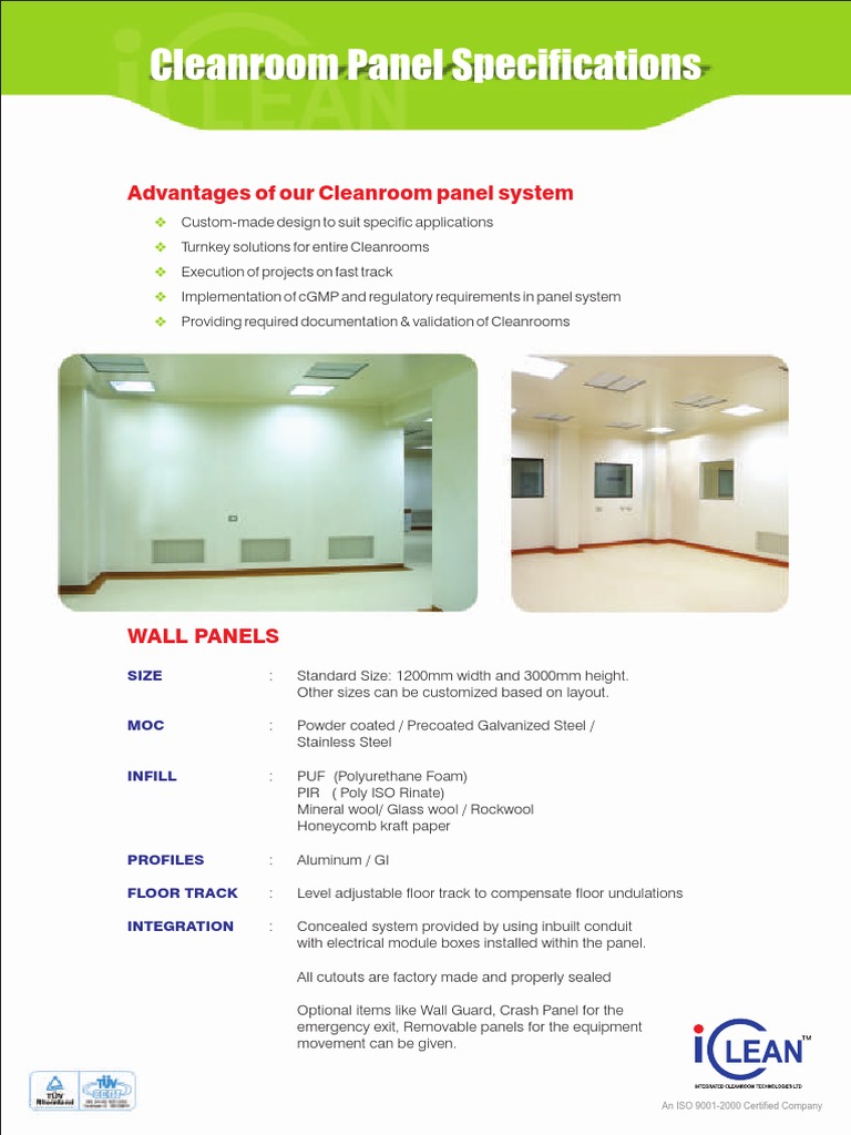 4 Cleanroom Panels PDF | Download Free PDF | Door | Ceiling