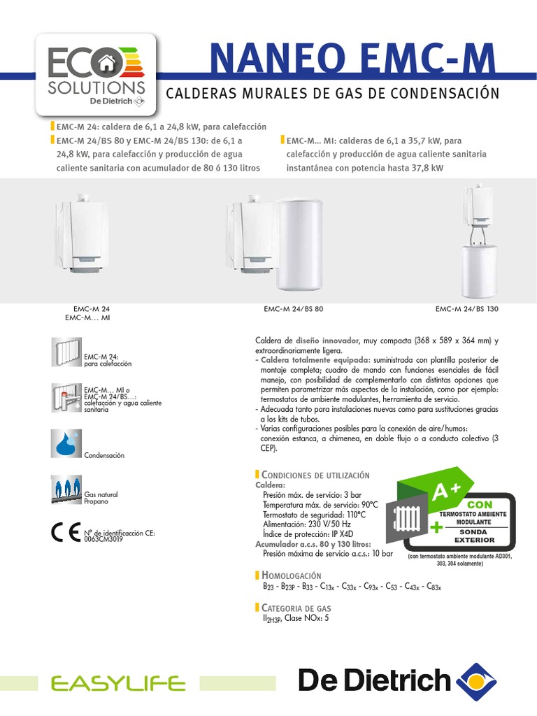 FT - Naneo Emc M 0316 | PDF | Caldera | Tecnologías de gas