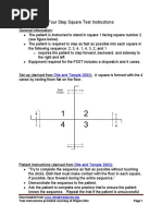 Nine Hole Peg Test Instructions PDF | PDF | Wellness | Medical