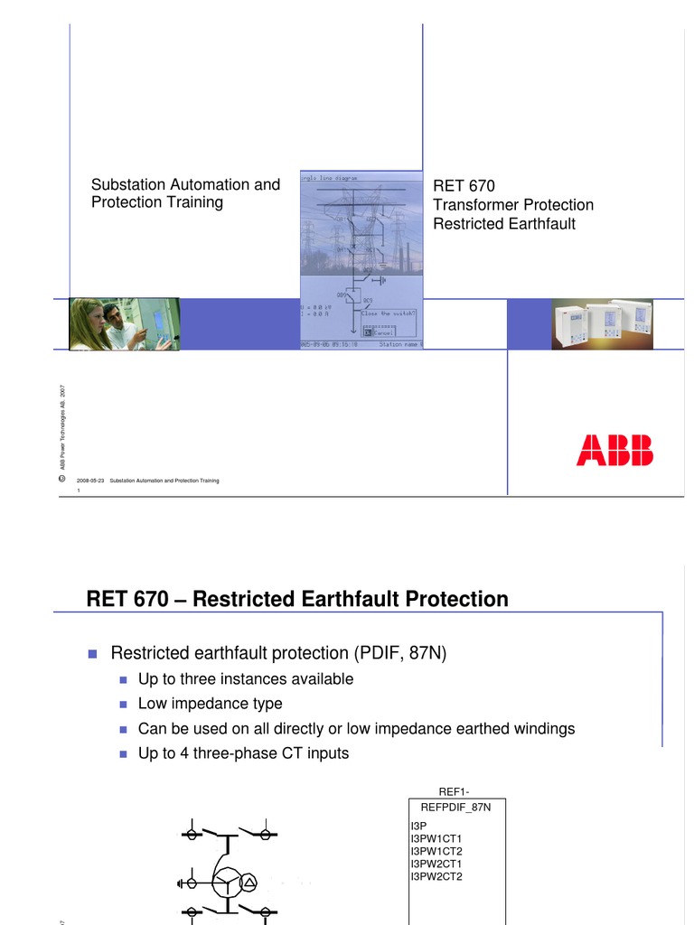 Ret 670 | PDF | Electrical Substation | Automation