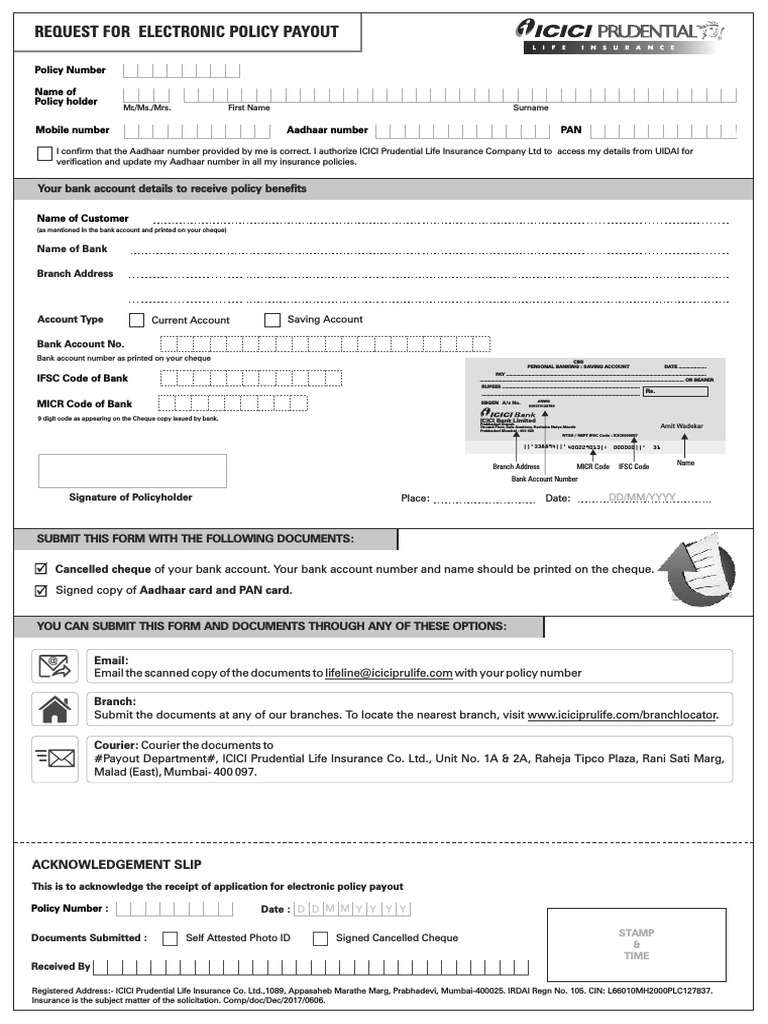 Electronic Payment Mandate Form | Download Free PDF | Cheque | Banks