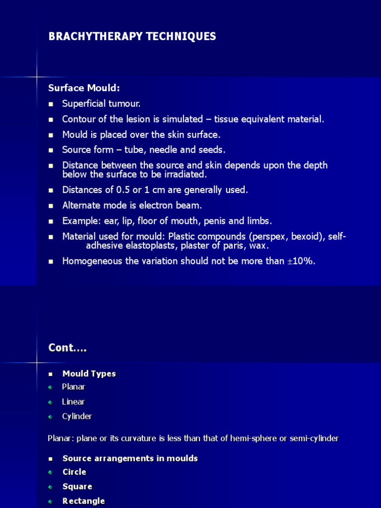 Brachytherapy Techniques: Surface Mould | PDF | Area | Geometry