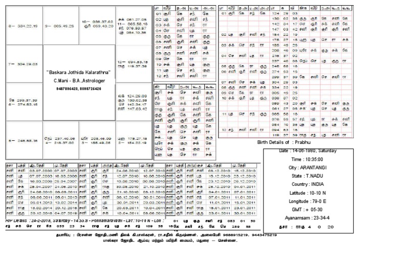 Sample Horoscope | PDF