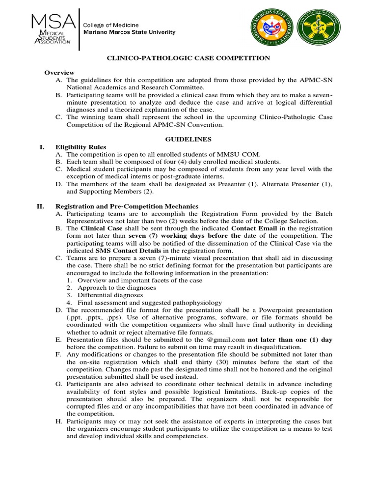 Guidelines For CPC | PDF | Pathology