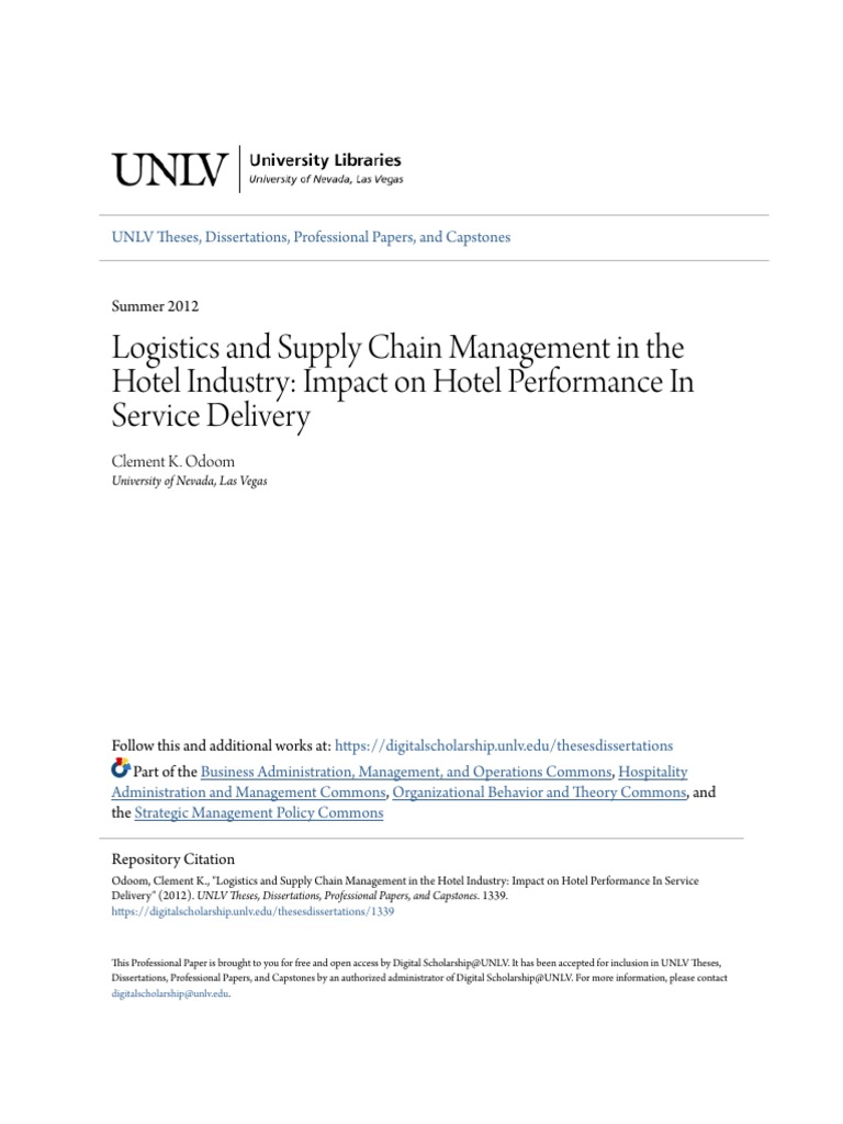 Logistic and Supply Chain Management | PDF | Supply Chain | Logistics