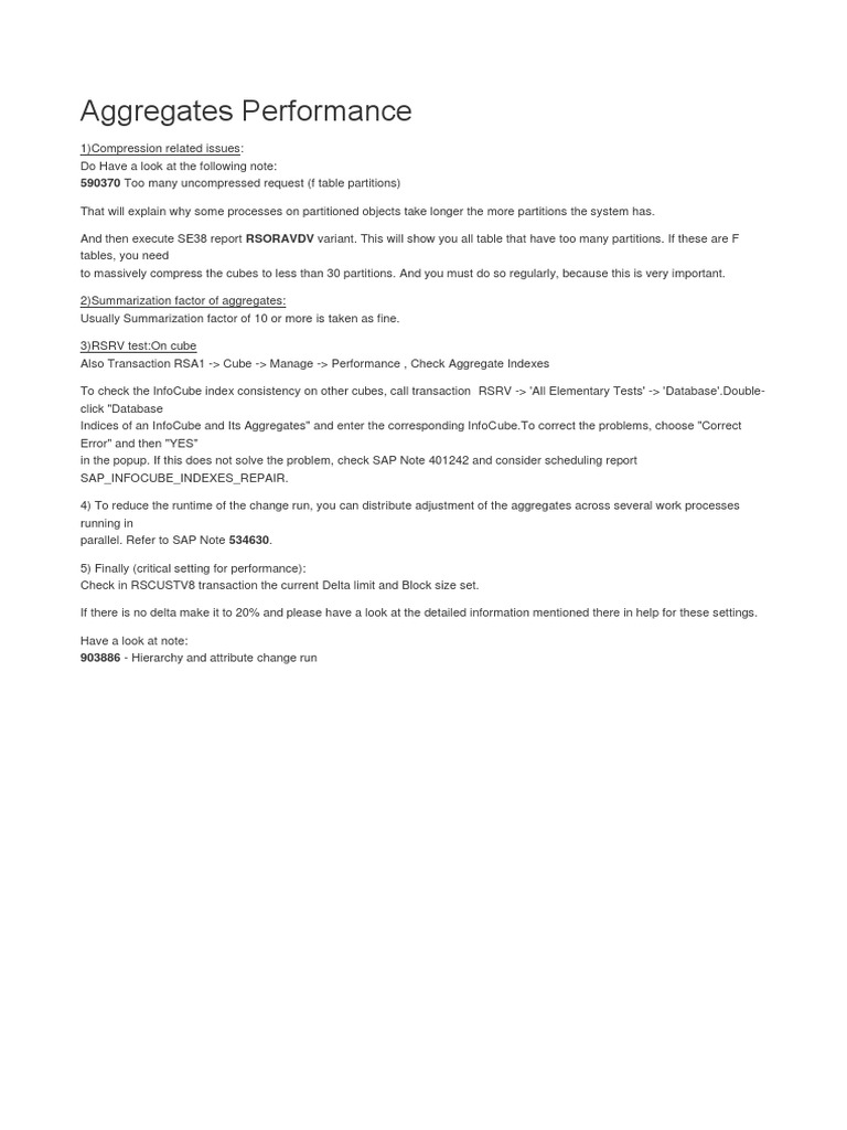 Aggregates Performance: 590370 Too Many Uncompressed Request (F Table ... Aggregates Performance: 590370 Too Many Uncompressed Request (F Table ...
