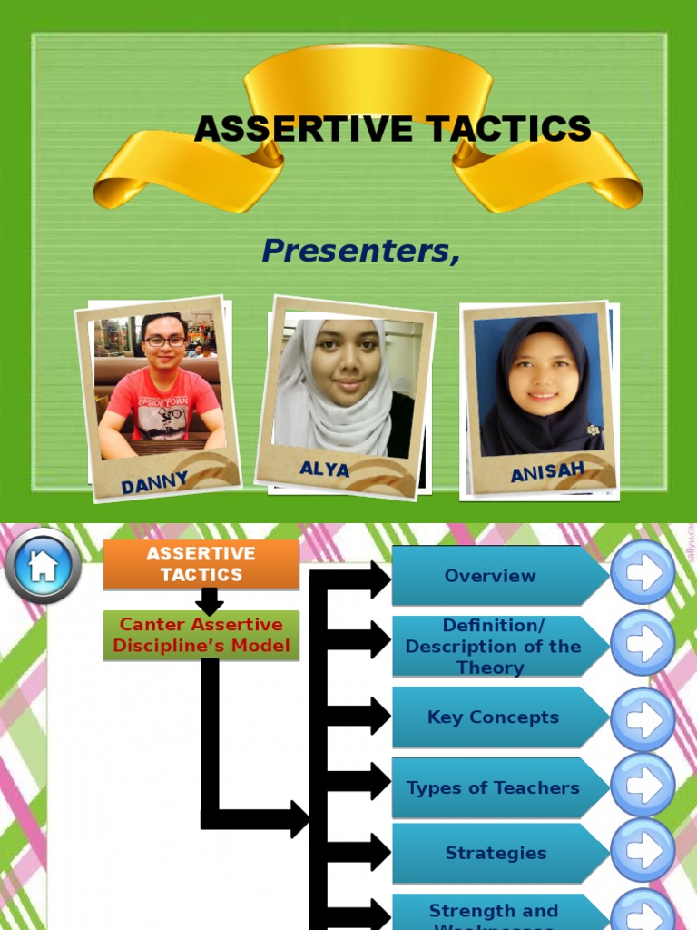 Assertive Tactics | PDF | Classroom Management | Teachers