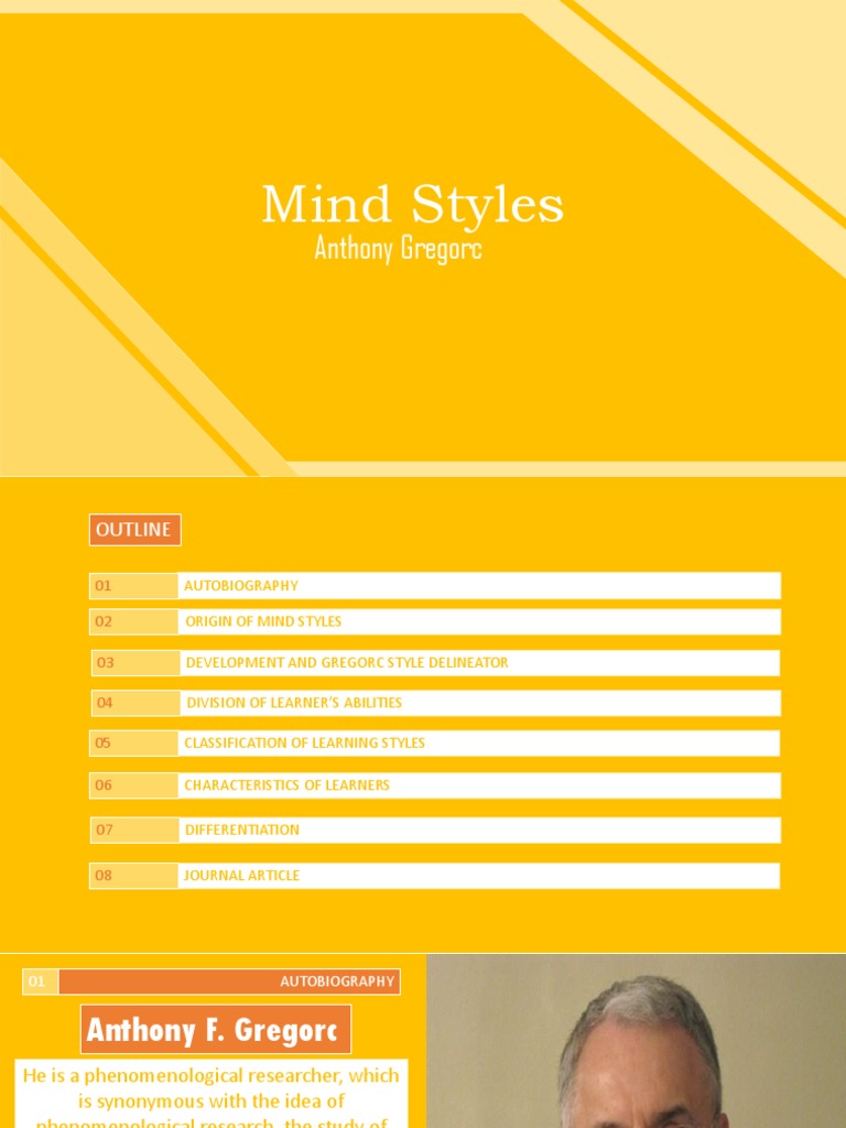 Mind Styles: Anthony Gregorc | Download Free PDF | Learning Styles ...