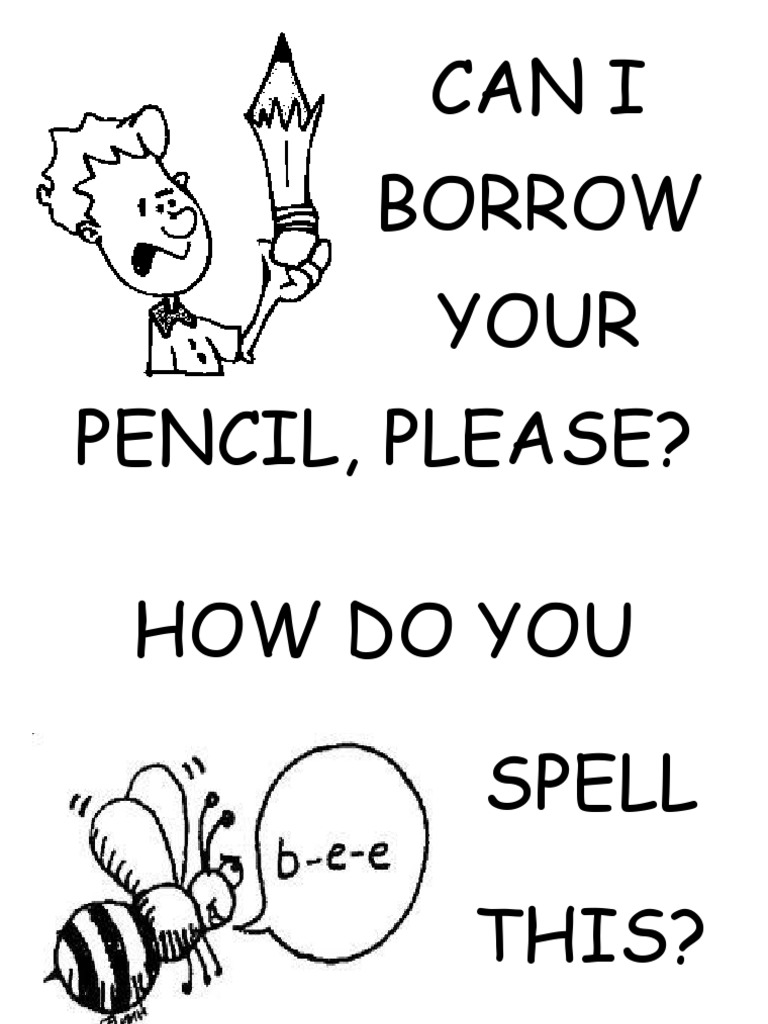 Can I Borrow Your Pencil, Please? | PDF
