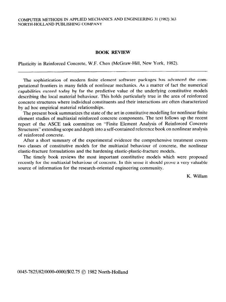 Book Review: Computer Methods in Applied Mechanics and Engineering 3 1 ...