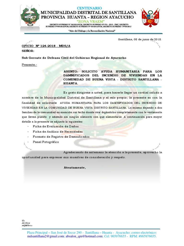 Oficio Simple #091 | PDF