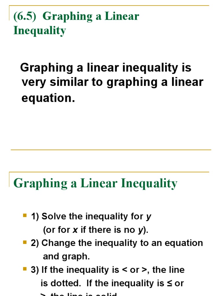 Graphing Linear Inequalities Guide | PDF | Theoretical Computer Science ...
