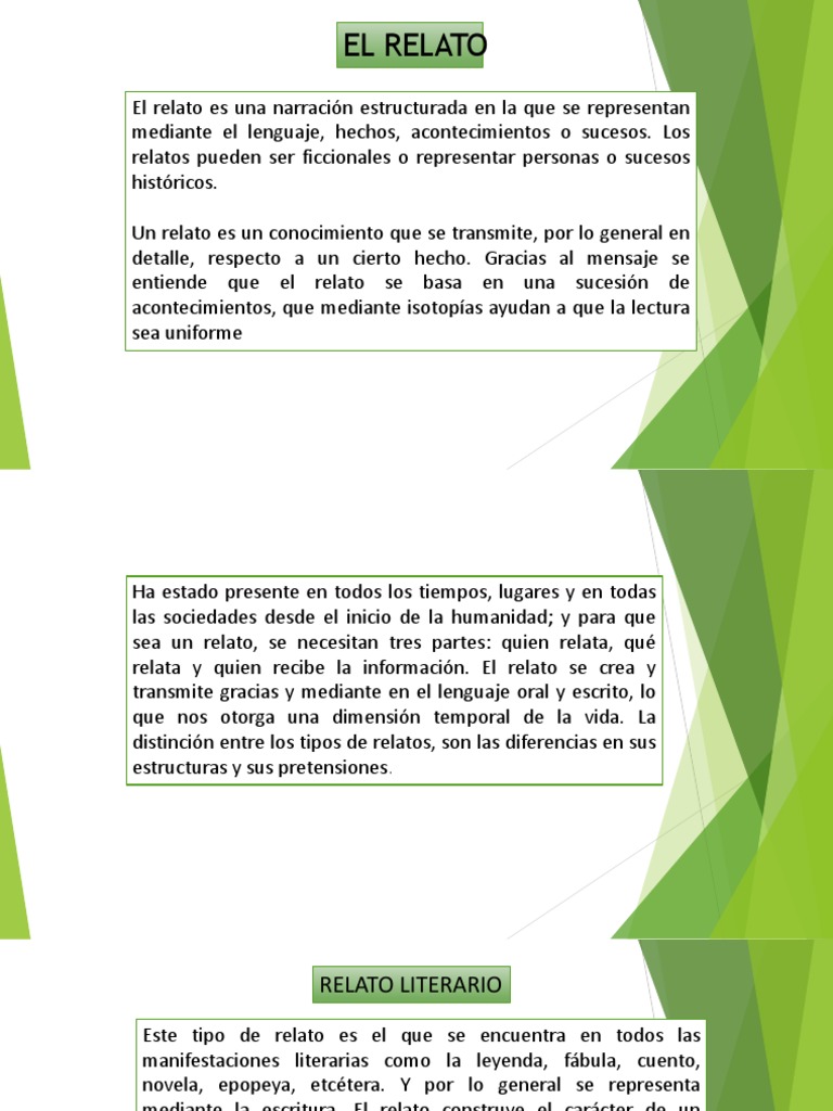 El Relato | PDF | Cuentos | Testimonio