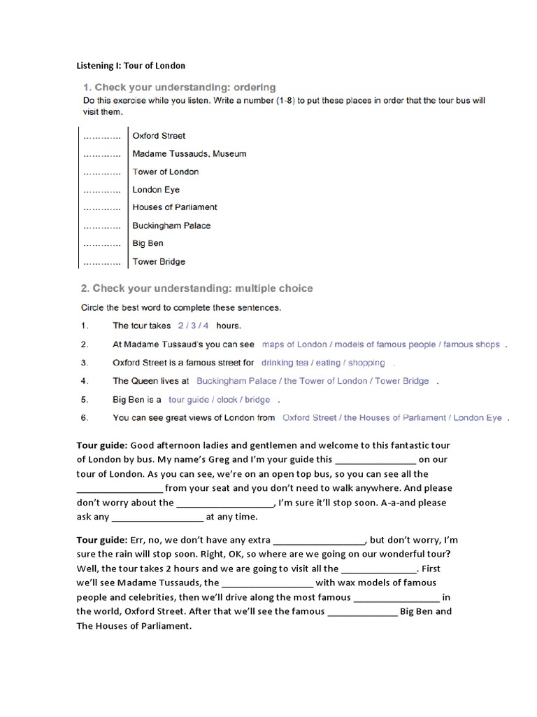 Listening I A2 | PDF