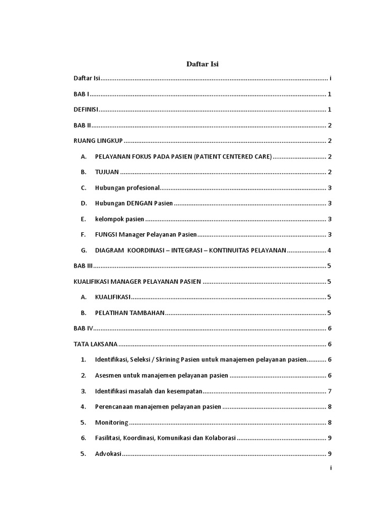 Panduan Case Manager (MPP) 2018 | PDF