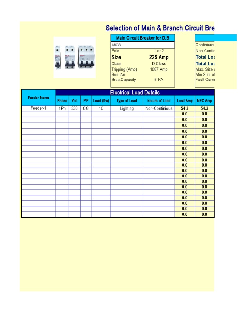 Circuit Breaker Selection Guide | PDF