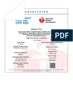 Heartsaver Roster | PDF | First Aid | Cardiopulmonary Resuscitation
