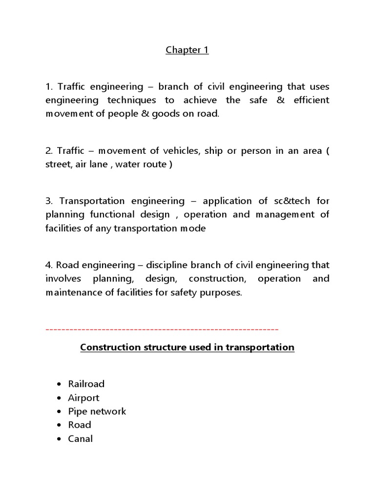 Chapter 1 | PDF | Road | Road Surface