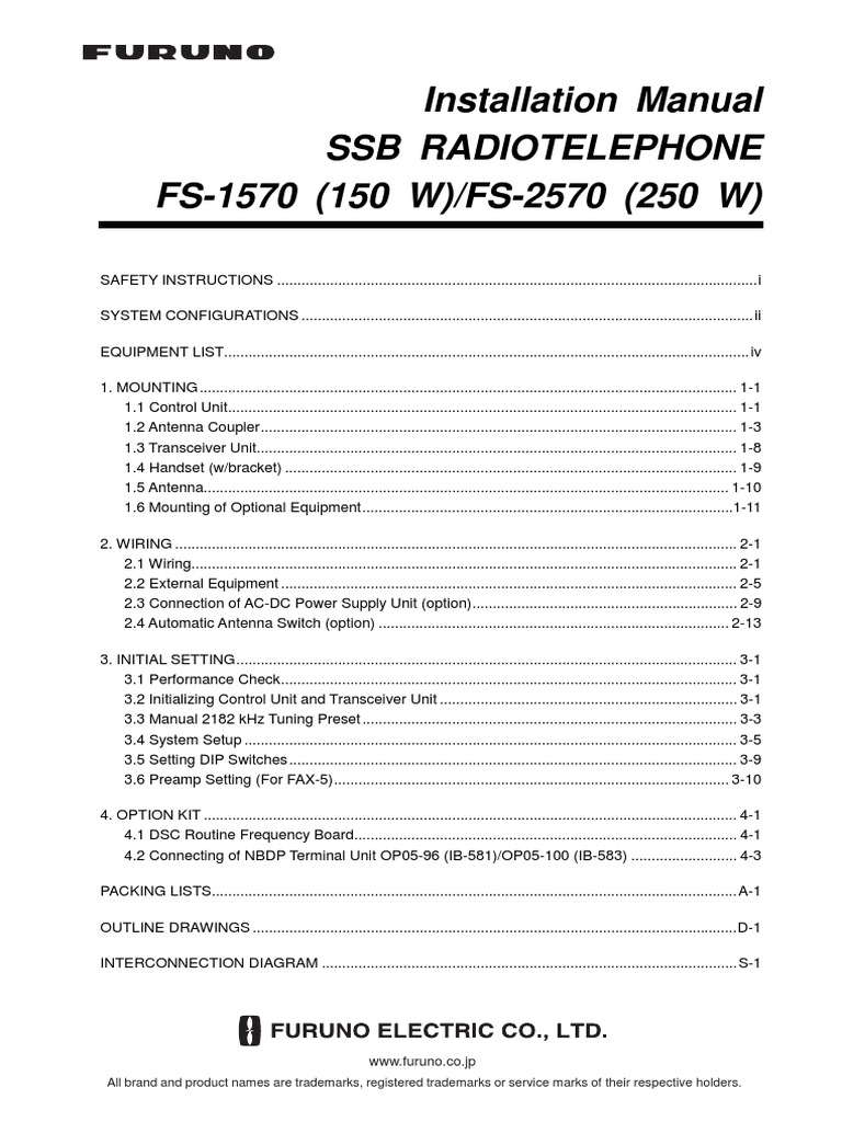Installation Manuals,-S-,fs1570 fs2570 Installation Manual PDF | PDF ...